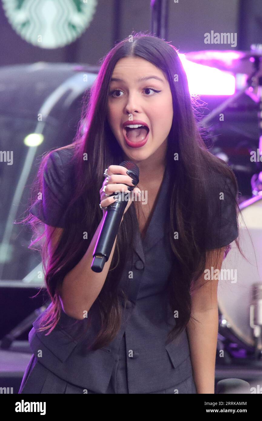 New York, NY, USA. 8th Sep, 2023. Olivia Rodrigo performs on NBC's ...
