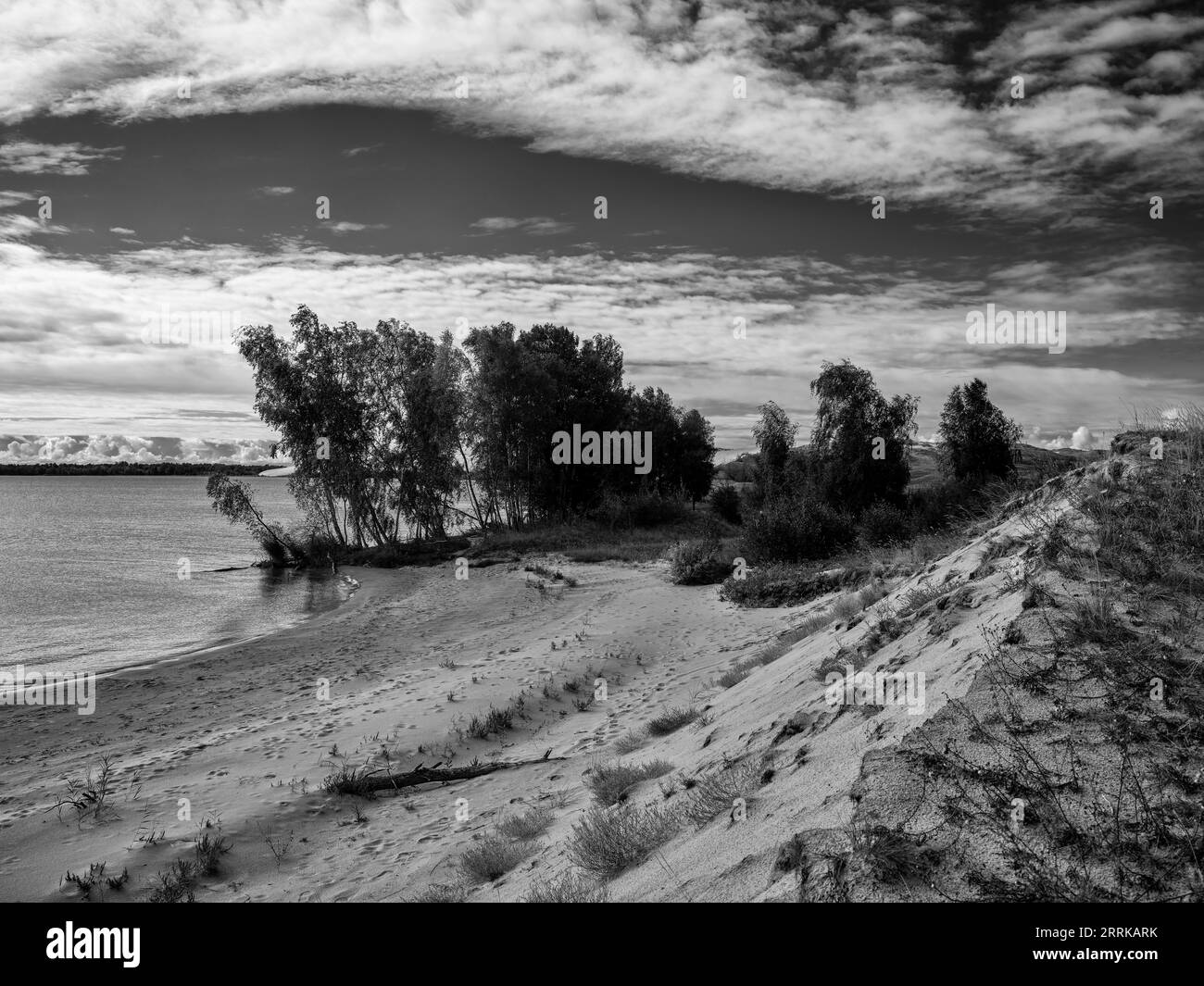 Walk along the Great Dune in Nida on the Curonian Spit, Lithuania Stock ...