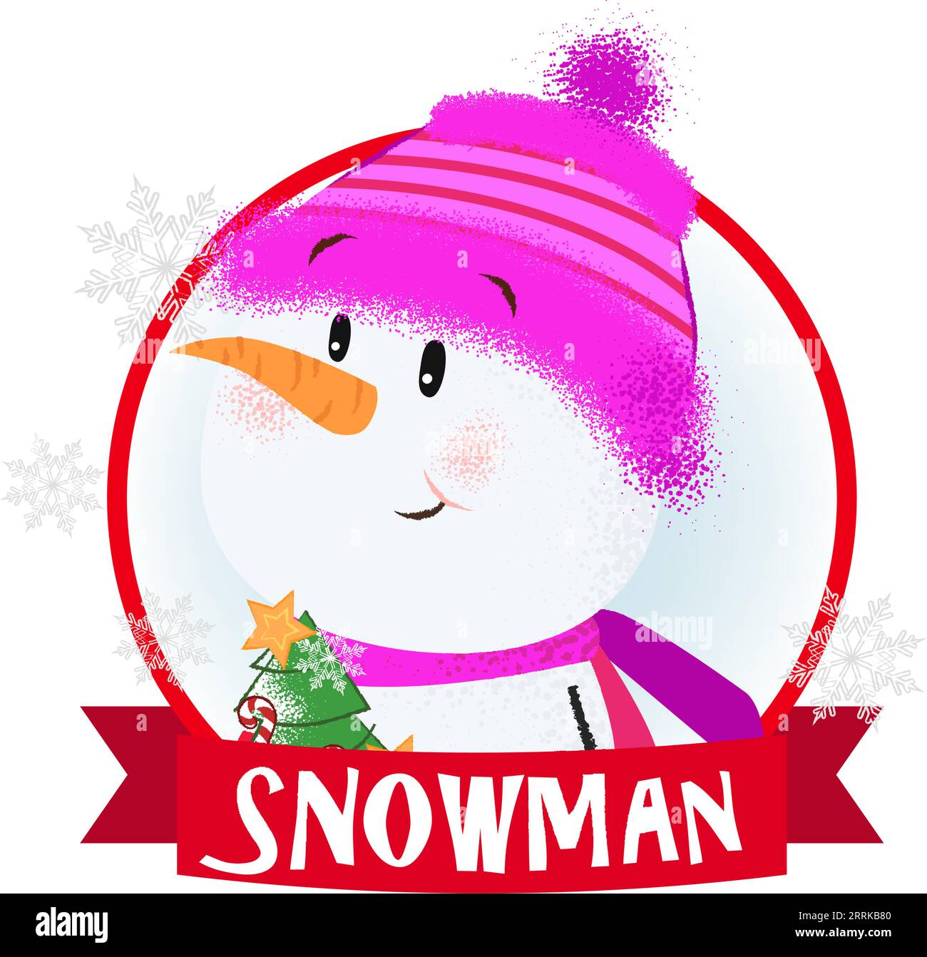 Christmas poster design with snowman Stock Vector Image & Art - Alamy
