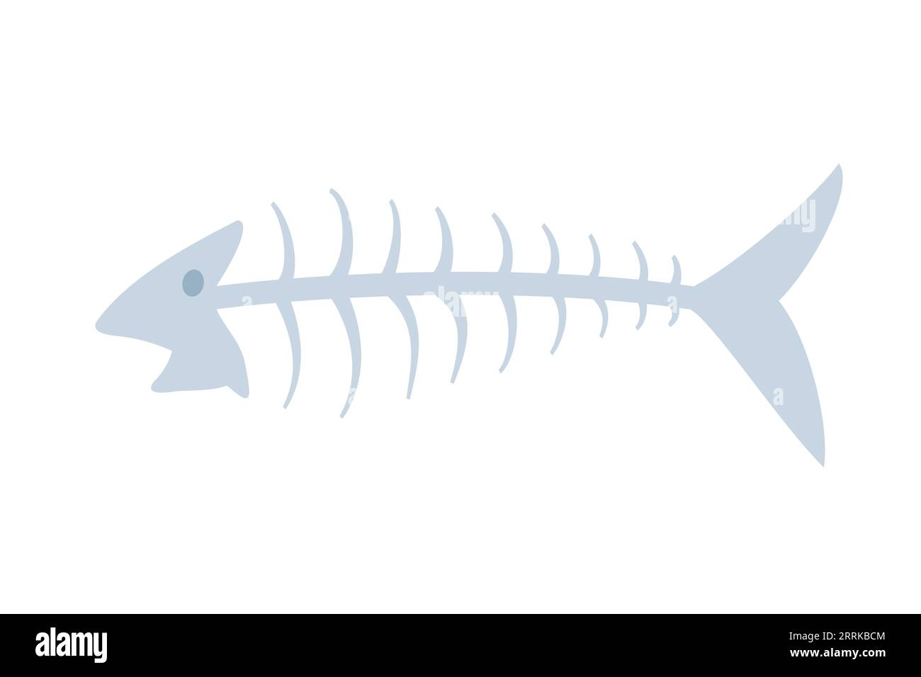 Fish bone. Organic waste. Trash sorting, recycling Vector illustration ...