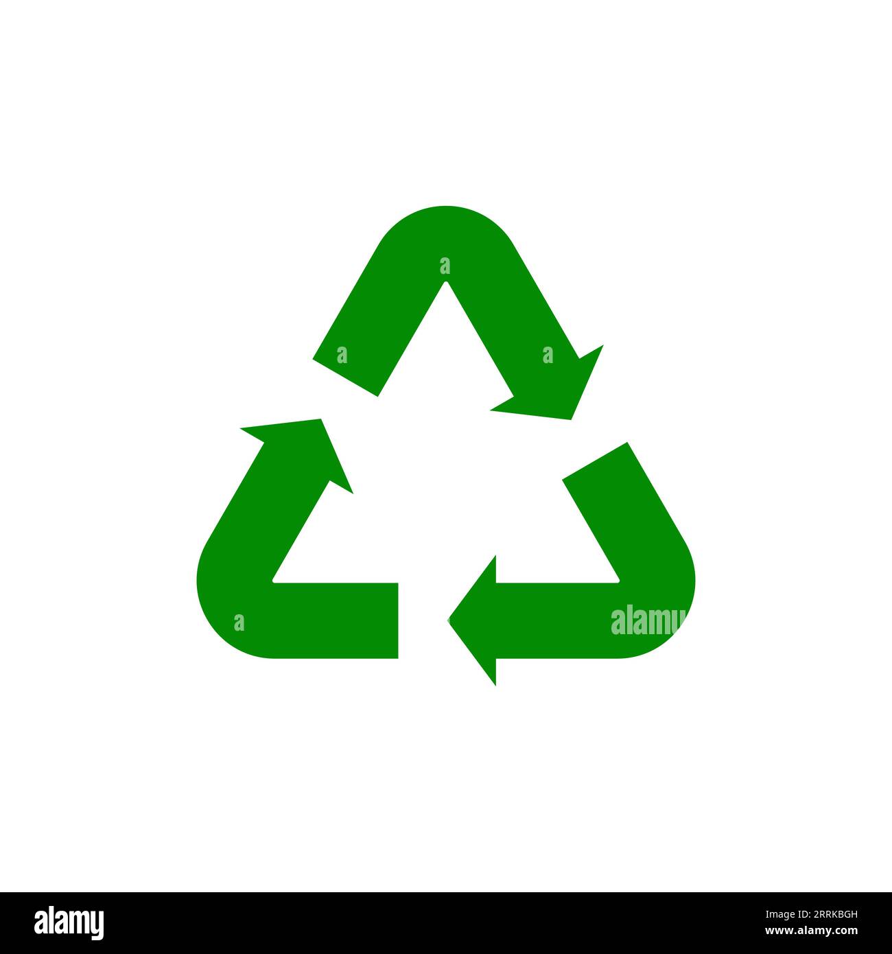 Universal green recycling symbol. International symbol used on ...