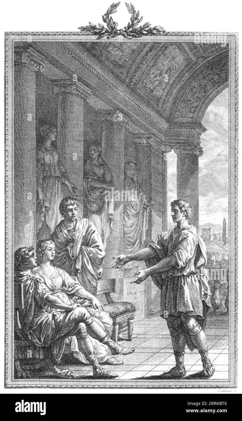 Metastasio - Ezio - Herissant Vol.02 - Paris 1780 Stock Photo - Alamy