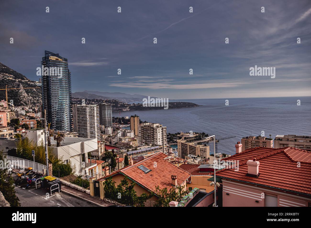 This stunning image captures a breathtaking view of the ocean from a ...