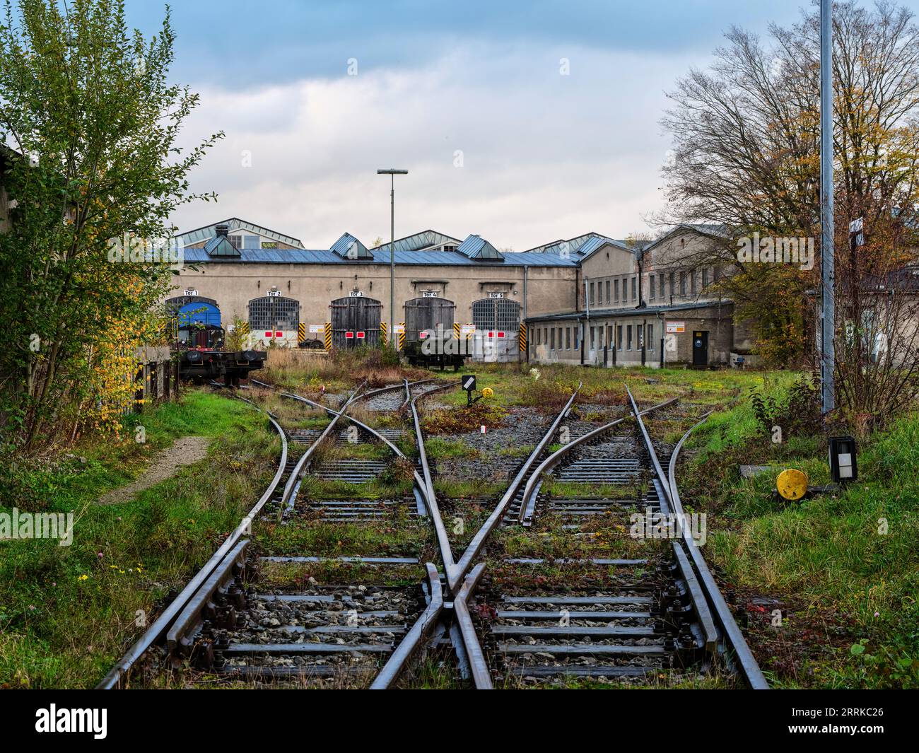 Railroad park, railroad museum in Augsburg Stock Photo - Alamy