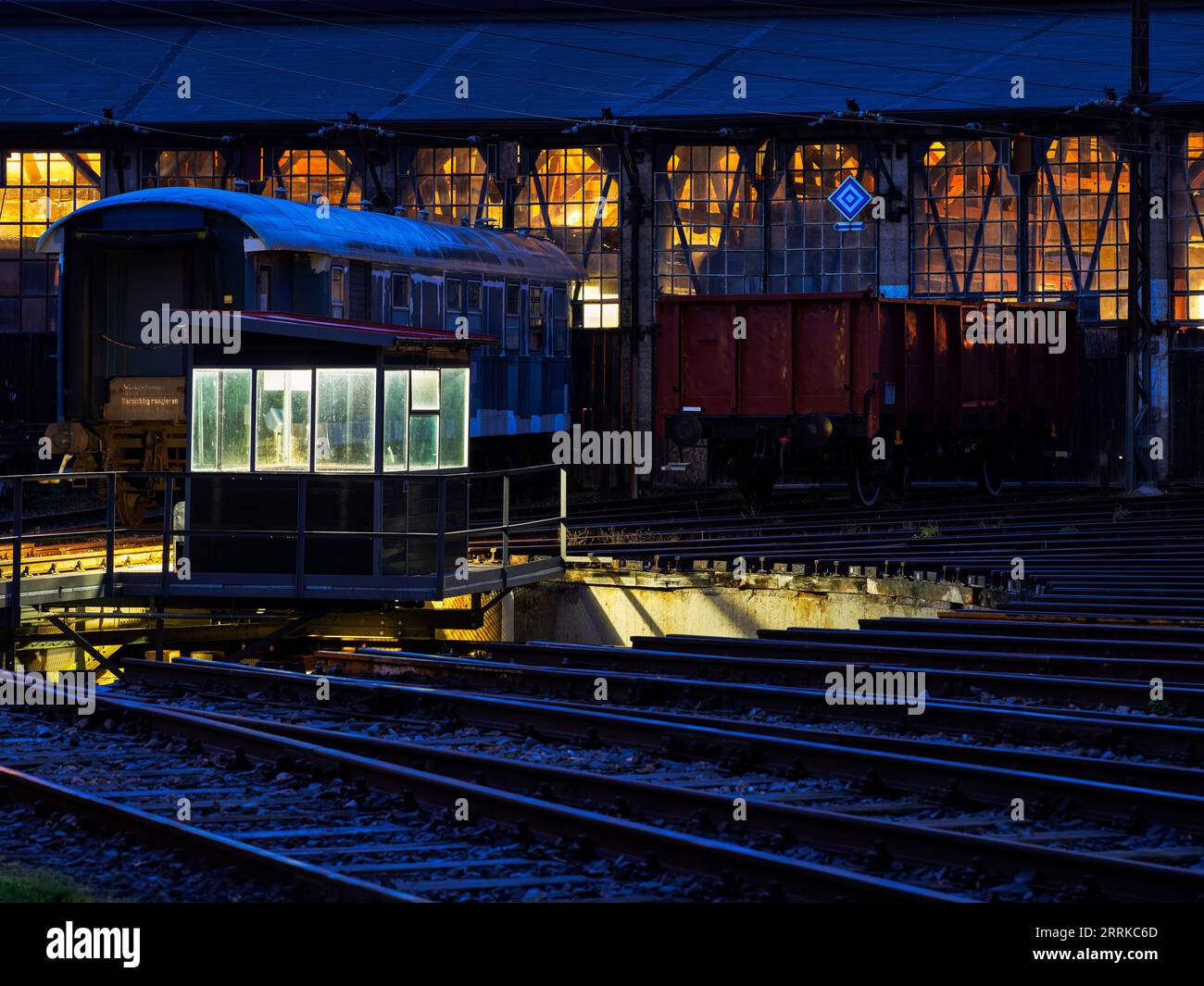 Railroad park, railroad museum in Augsburg Stock Photo - Alamy