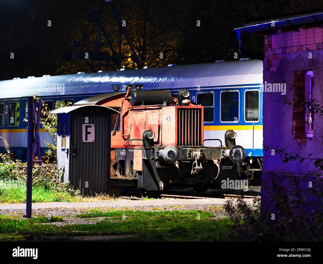 Railroad park, railroad museum in Augsburg Stock Photo - Alamy