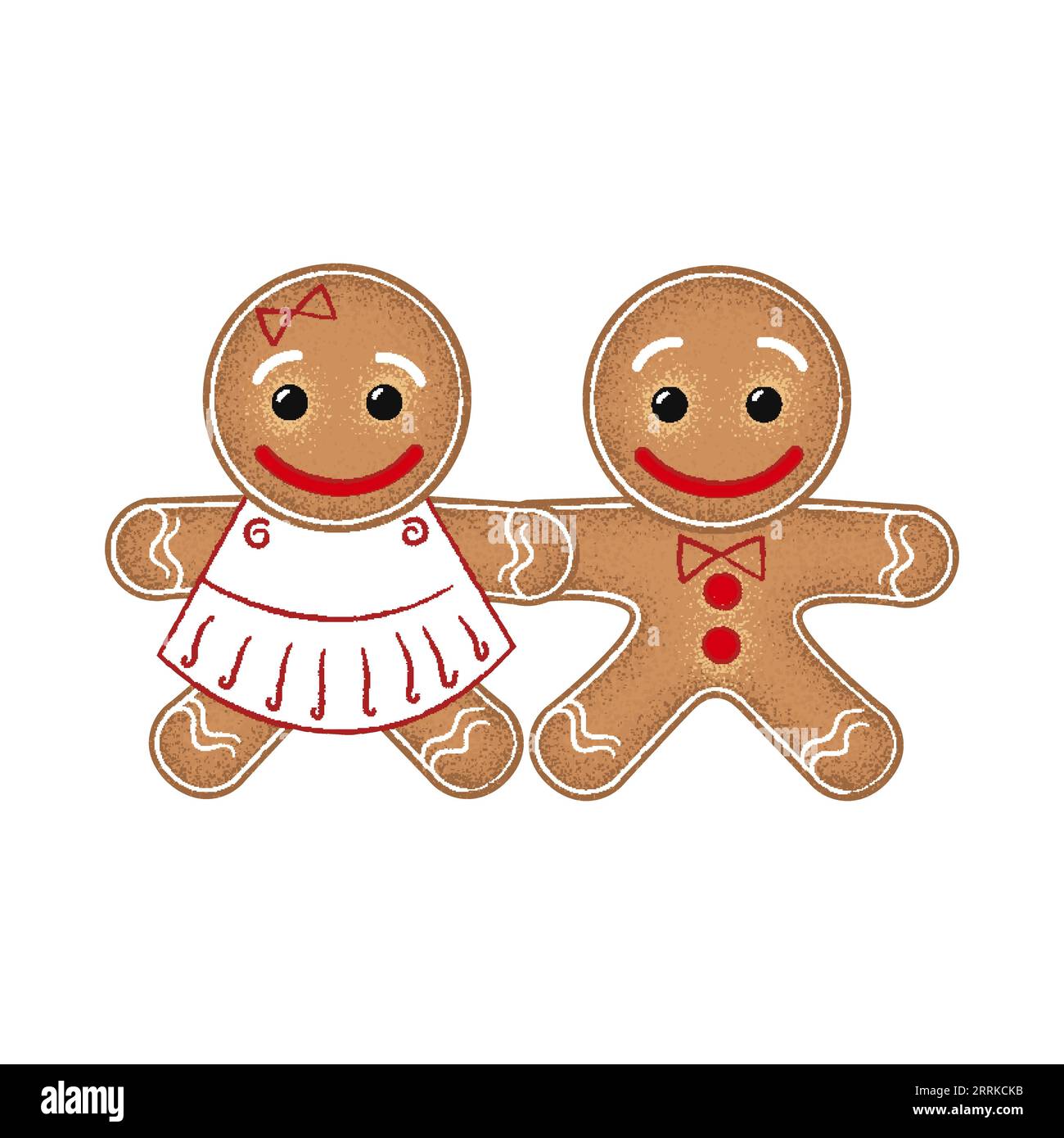 Gingerbread love cartoon character Stock Vector Images - Alamy
