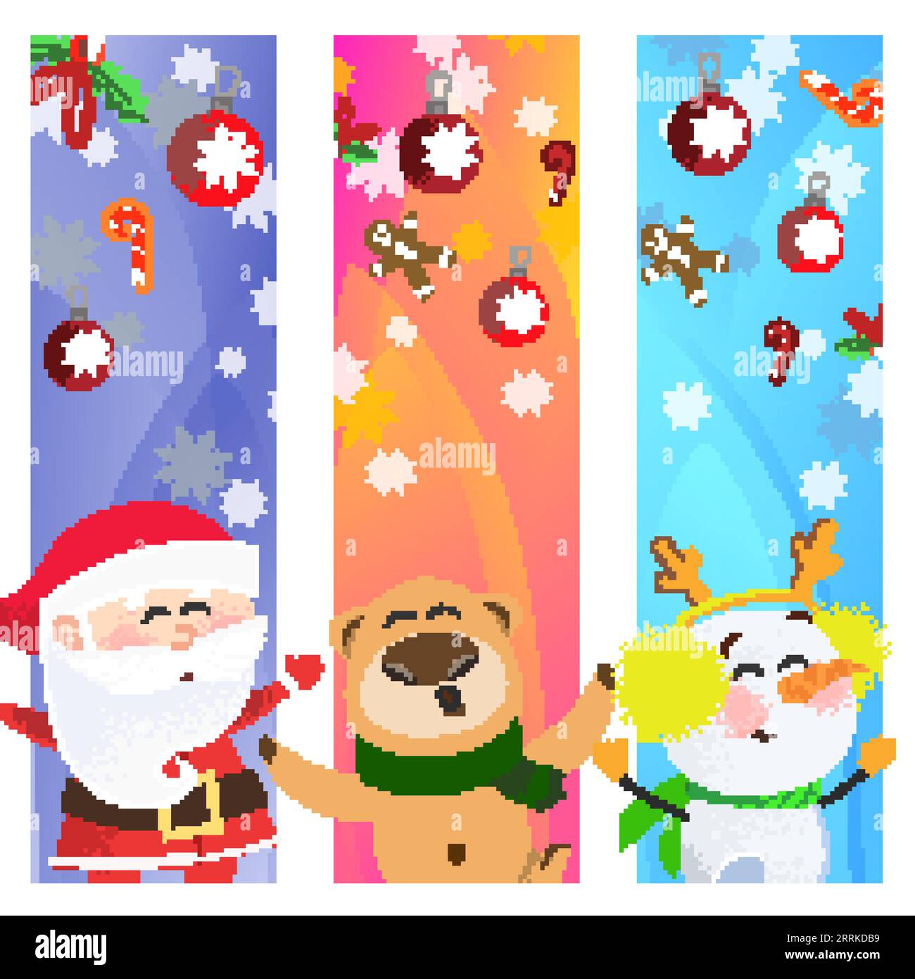 Colorful bright poster merry xmas design Stock Vector Image & Art - Alamy