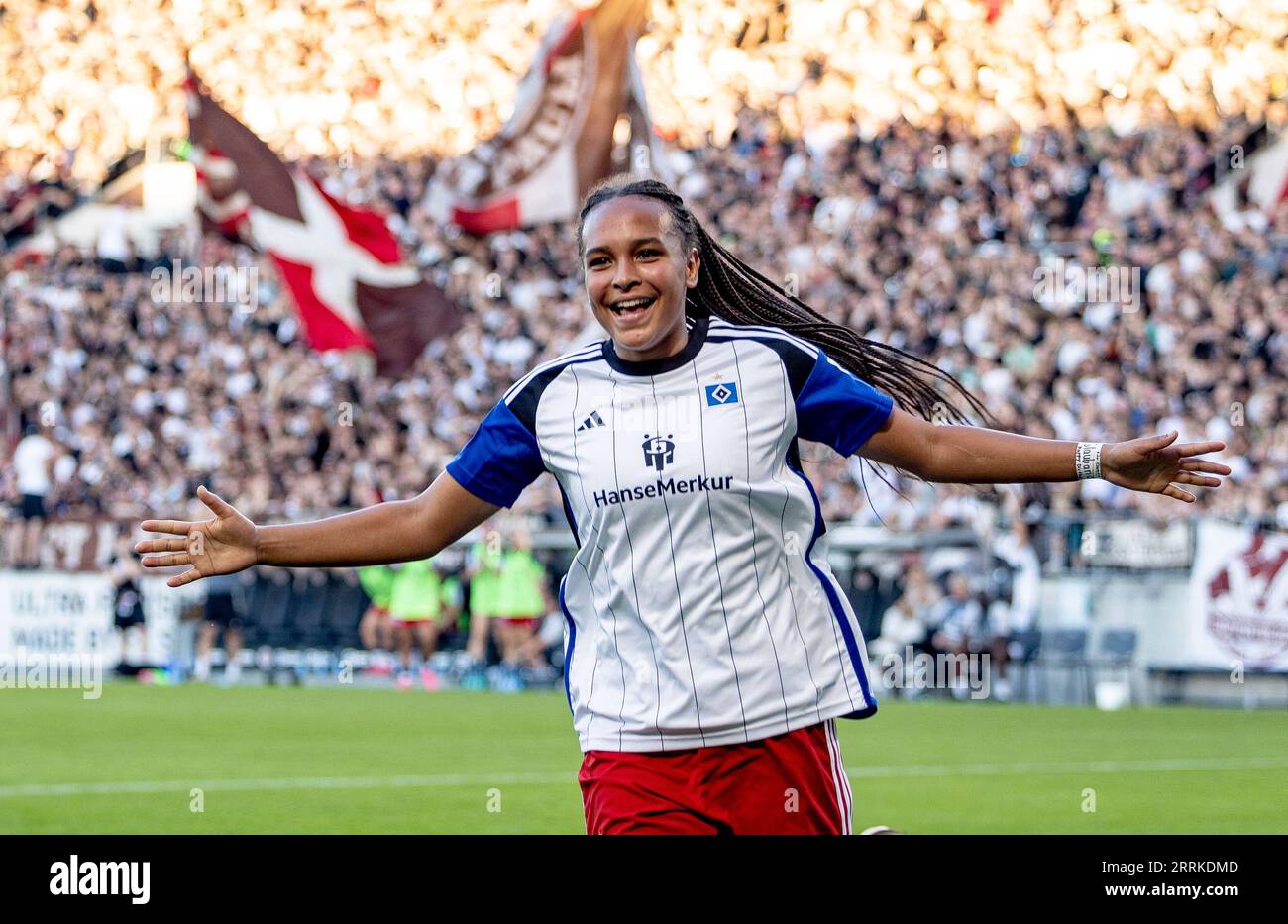 Hamburg, Germany. 08th Sep, 2023. Soccer, Women: DFB Cup, FC St. Pauli ...