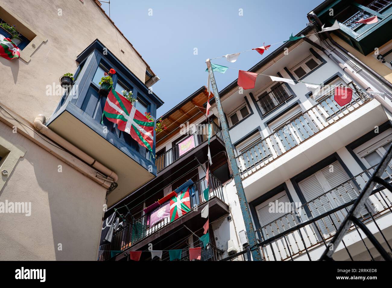 Town Bermeo in Biscay province in the autonomous region Basque country ...