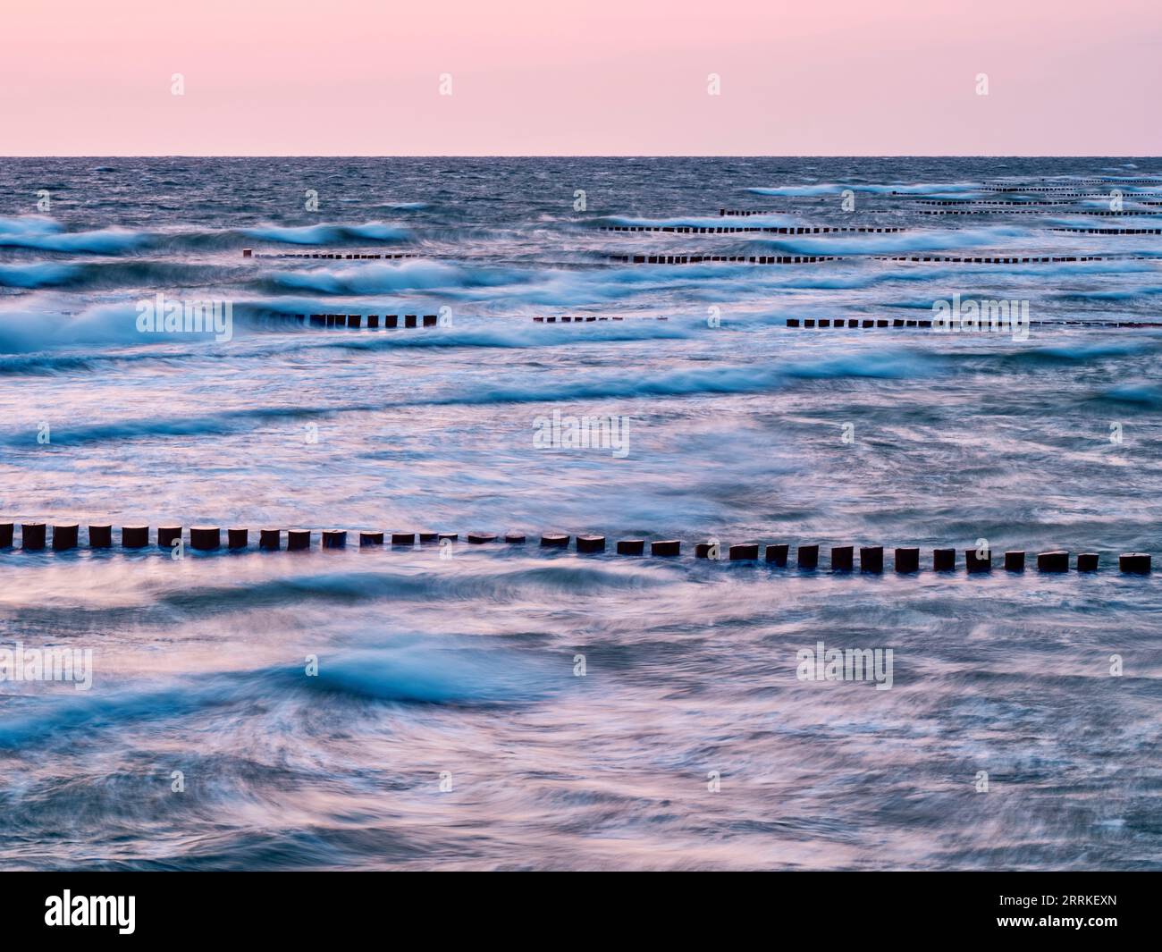 Coastal landscape at the pier in the Baltic resort Zingst Stock Photo ...