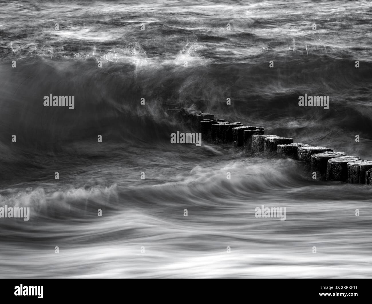 Coastal landscape at the pier in the Baltic resort Zingst Stock Photo ...