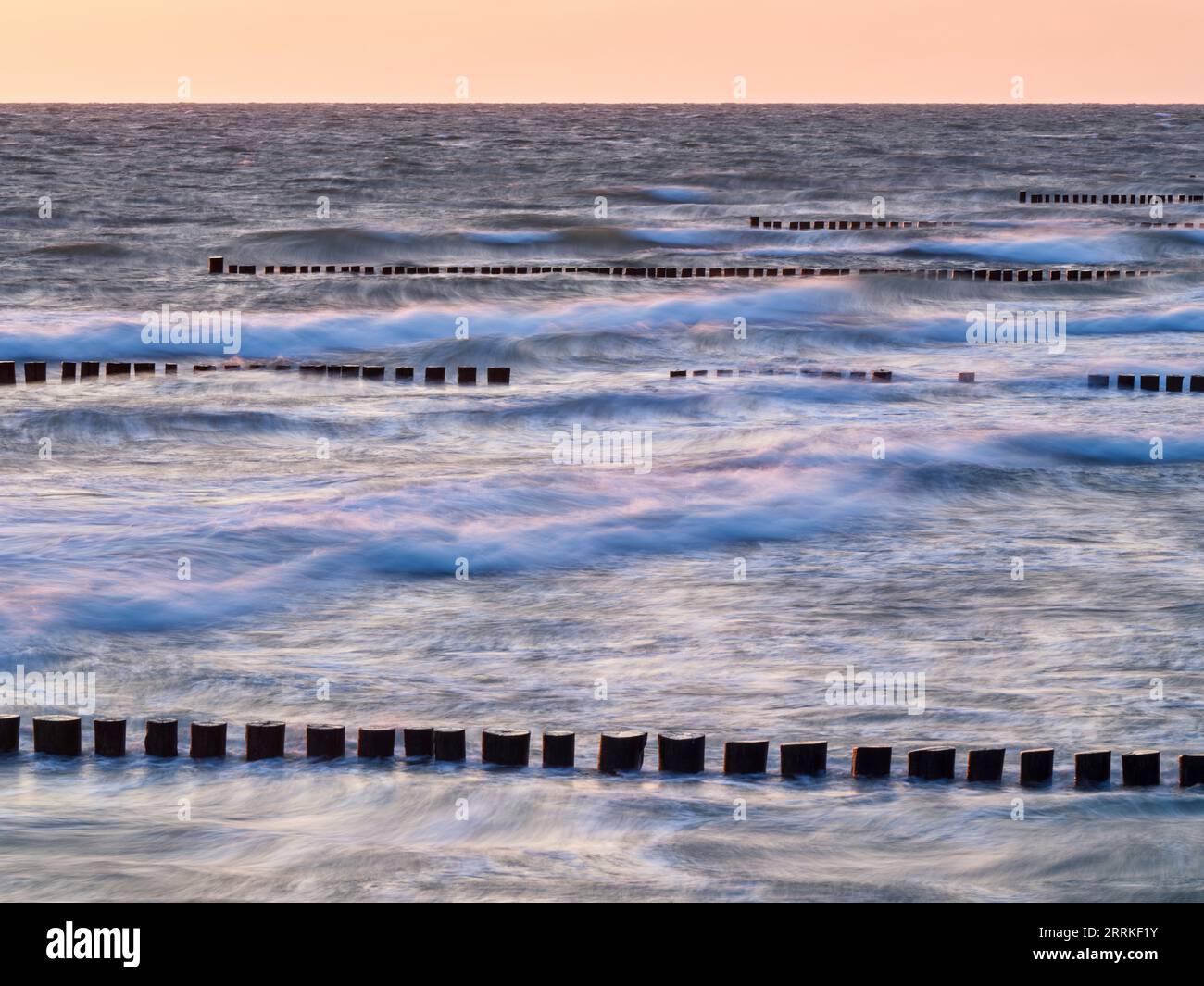 Coastal landscape at the pier in the Baltic resort Zingst Stock Photo ...