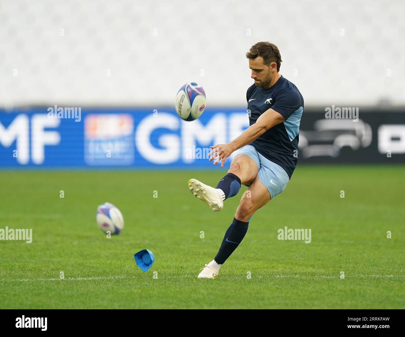 Argentina's Nicolas Sanchez during the captain's run at the Stade de ...