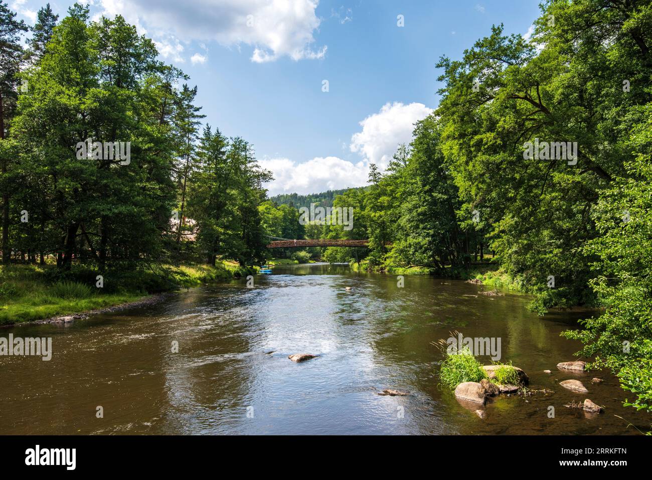 Bridge over the river cheb between karlovy vary and loket hi-res stock ...