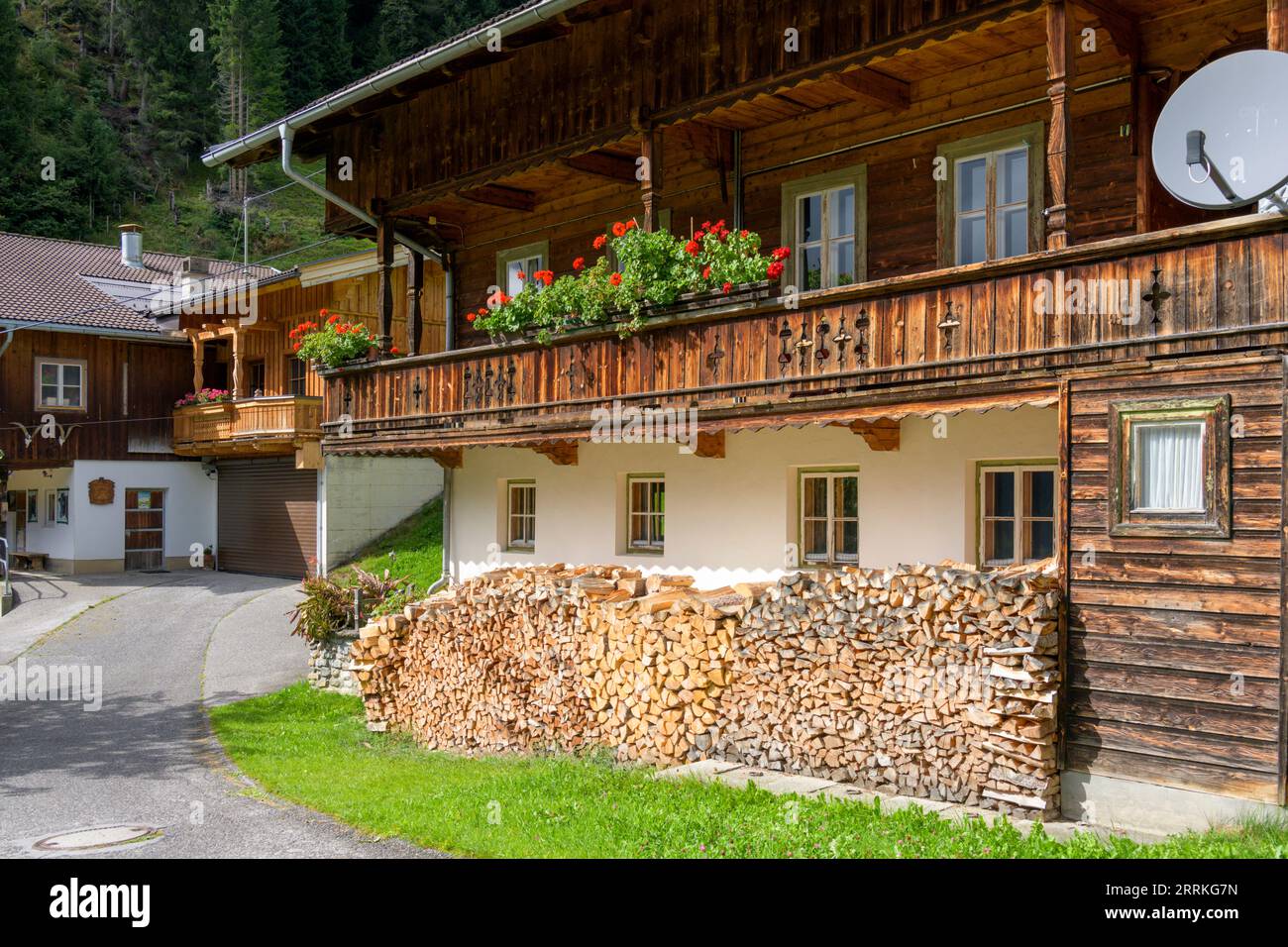 Austria, Tyrol, Zillertal, farm in Tuxertal Stock Photo - Alamy