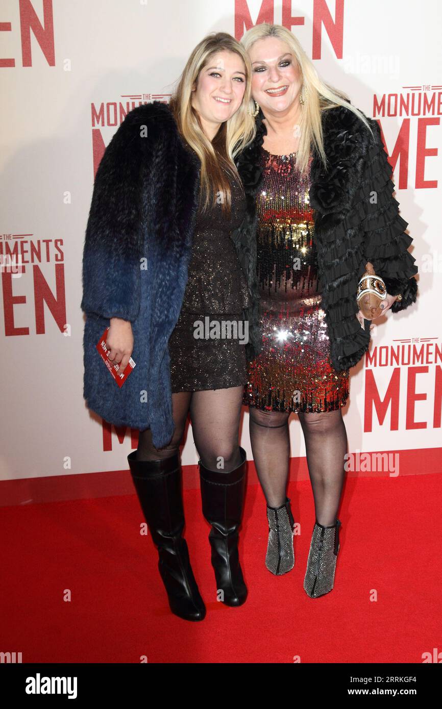 London, UK. Allegra and Vanessa Feltz at The Monuments Men UK Premiere ...