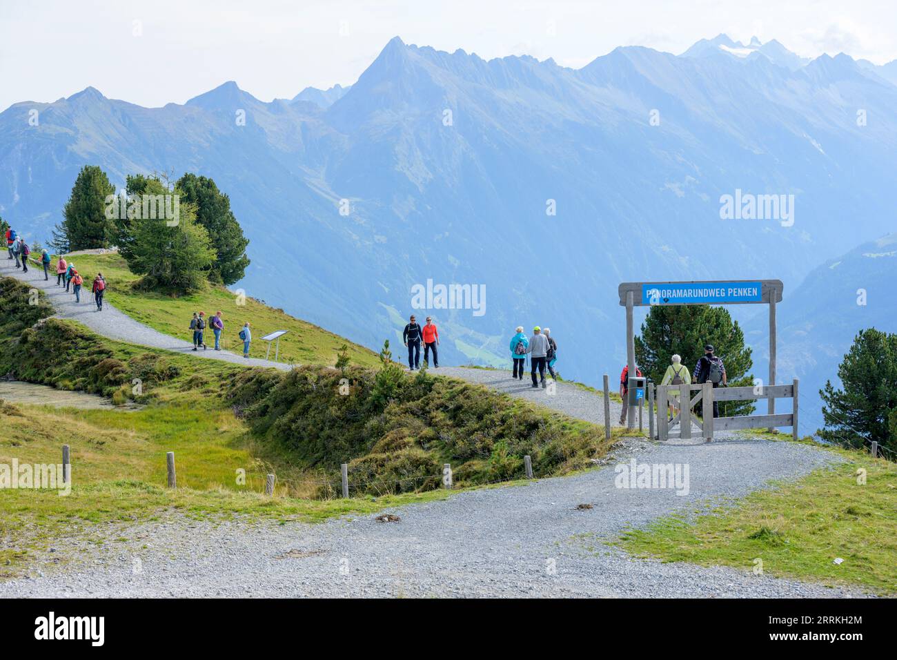Austria, Tyrol, Zillertal, the Penken panoramic trail Stock Photo - Alamy