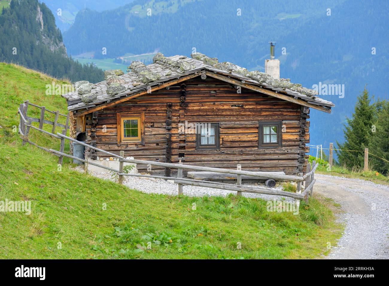 Austria, Tyrol, Zillertal, alpine hut Stock Photo - Alamy