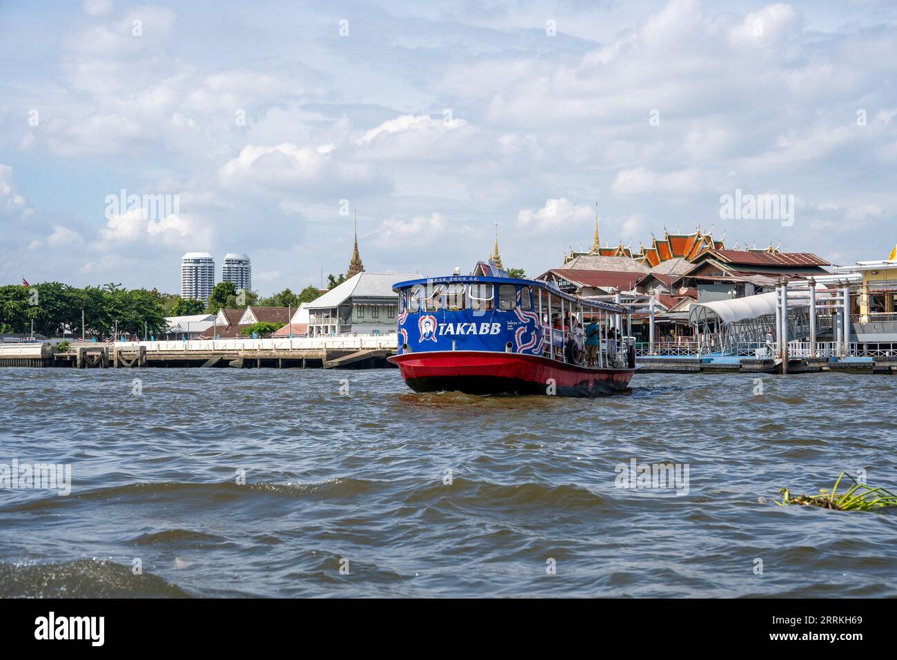 A Ferry Boat at the Chao Phraya River of Bangkok in Thailand Asia Stock ...