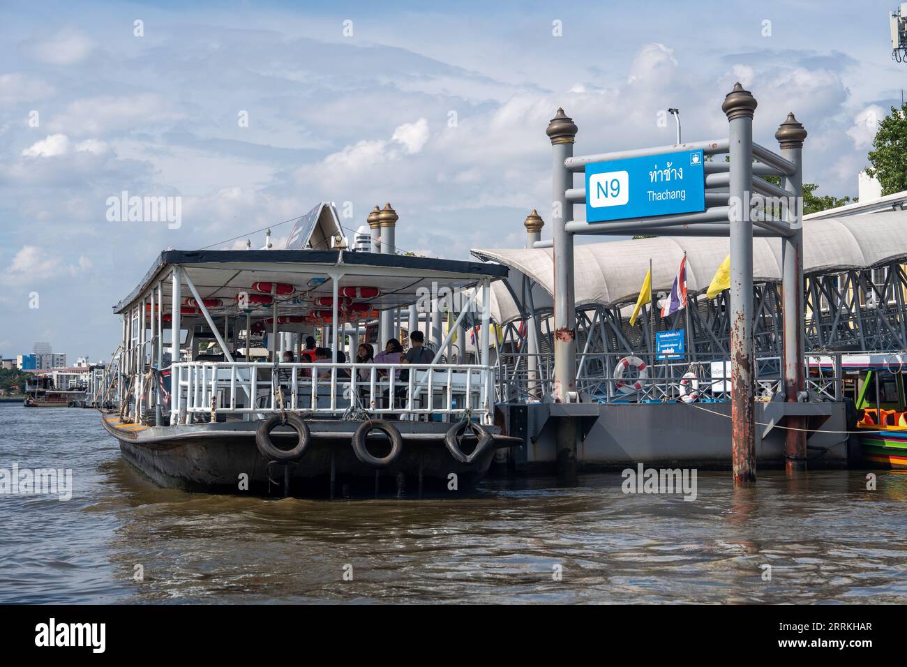 A Ferry Boat at the Chao Phraya River of Bangkok in Thailand Asia Stock ...