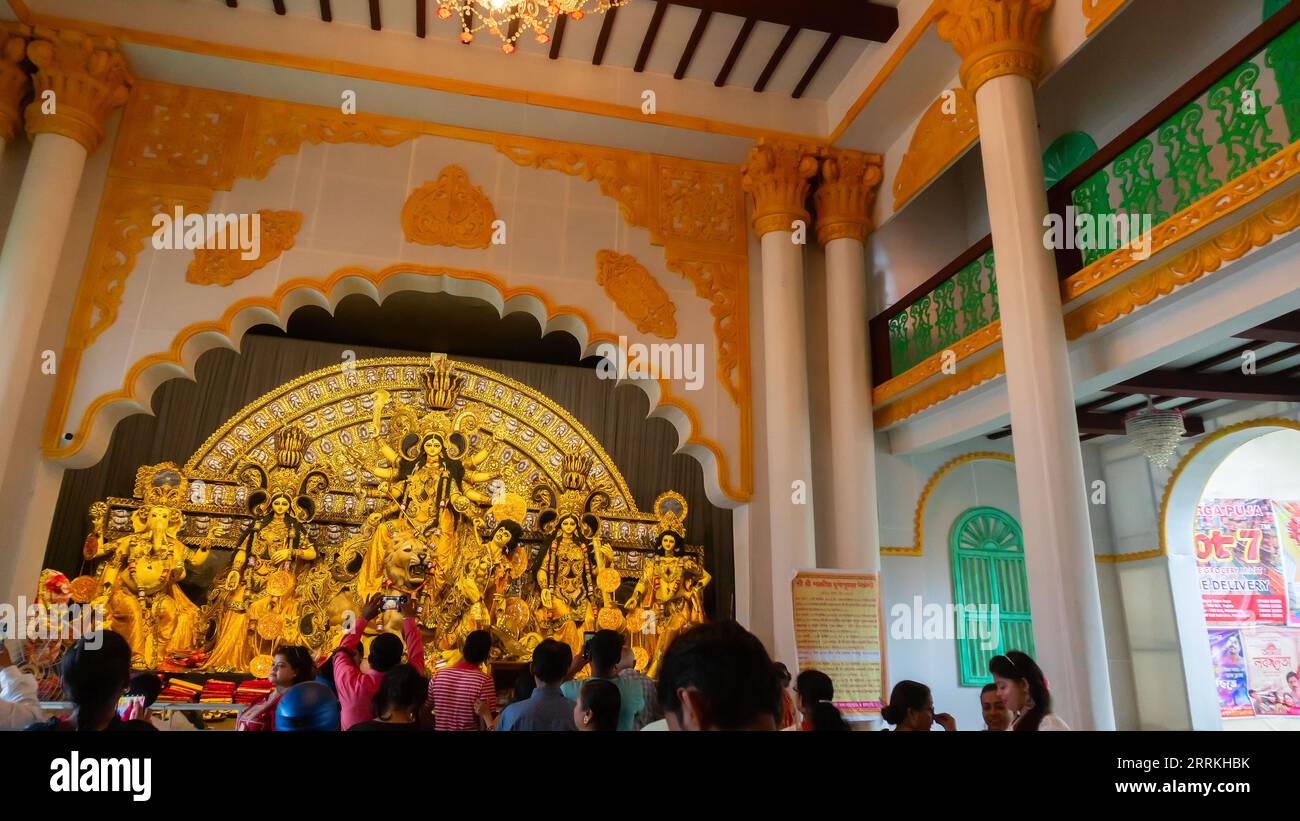 Howrah, West Bengal, India- 4th October, 2022 : Shibpur Mandirtala ...