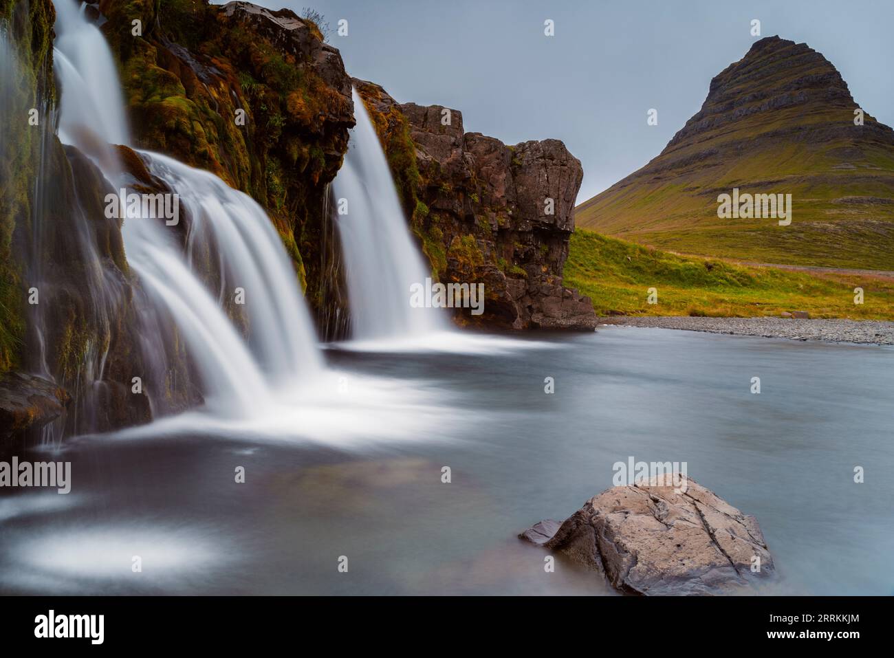 Waterfalls in Iceland Stock Photo - Alamy