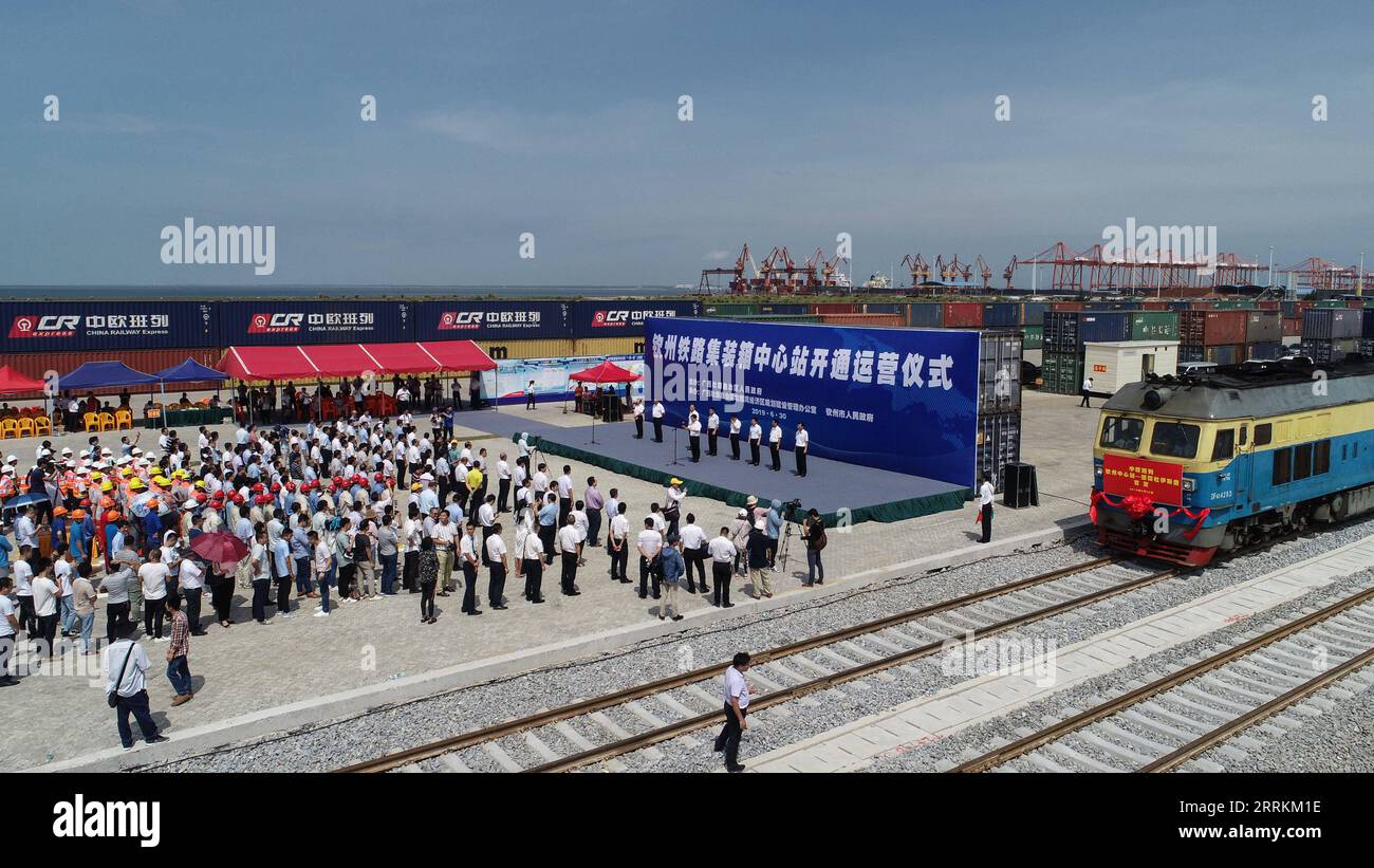 220913 -- NANNING, Sept. 13, 2022 -- The launch ceremony of a railway ...