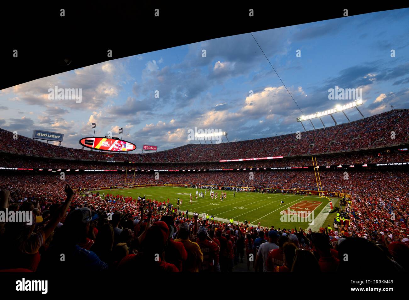 A general overall interior view of GEHA Field at Arrowhead Stadium ...