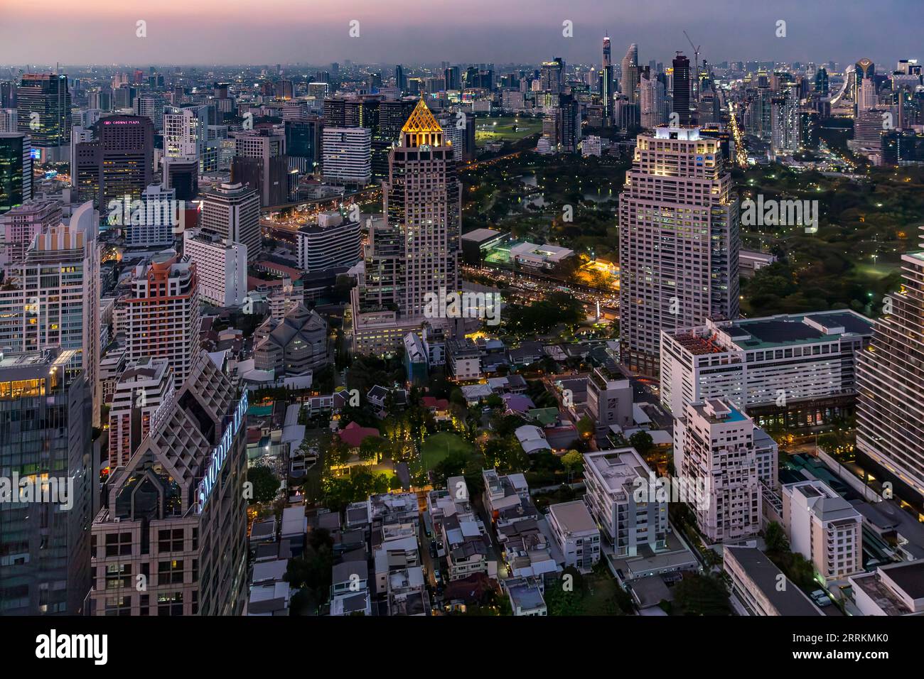 View from the roof terrace of Banyan Tree Bangkok Tower, Abdulrahim ...
