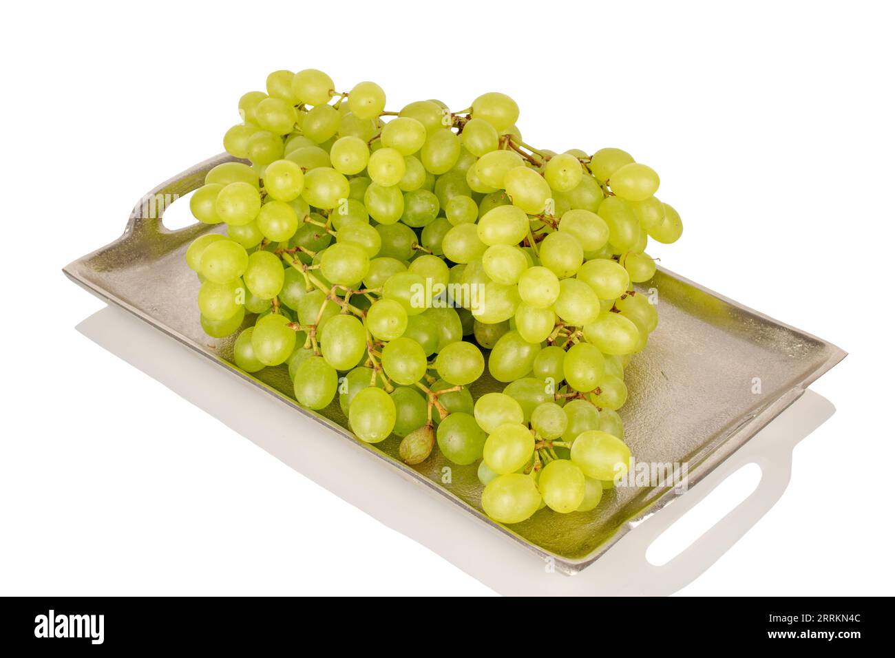 Green seedless grapes on vine Cut Out Stock Images & Pictures - Alamy