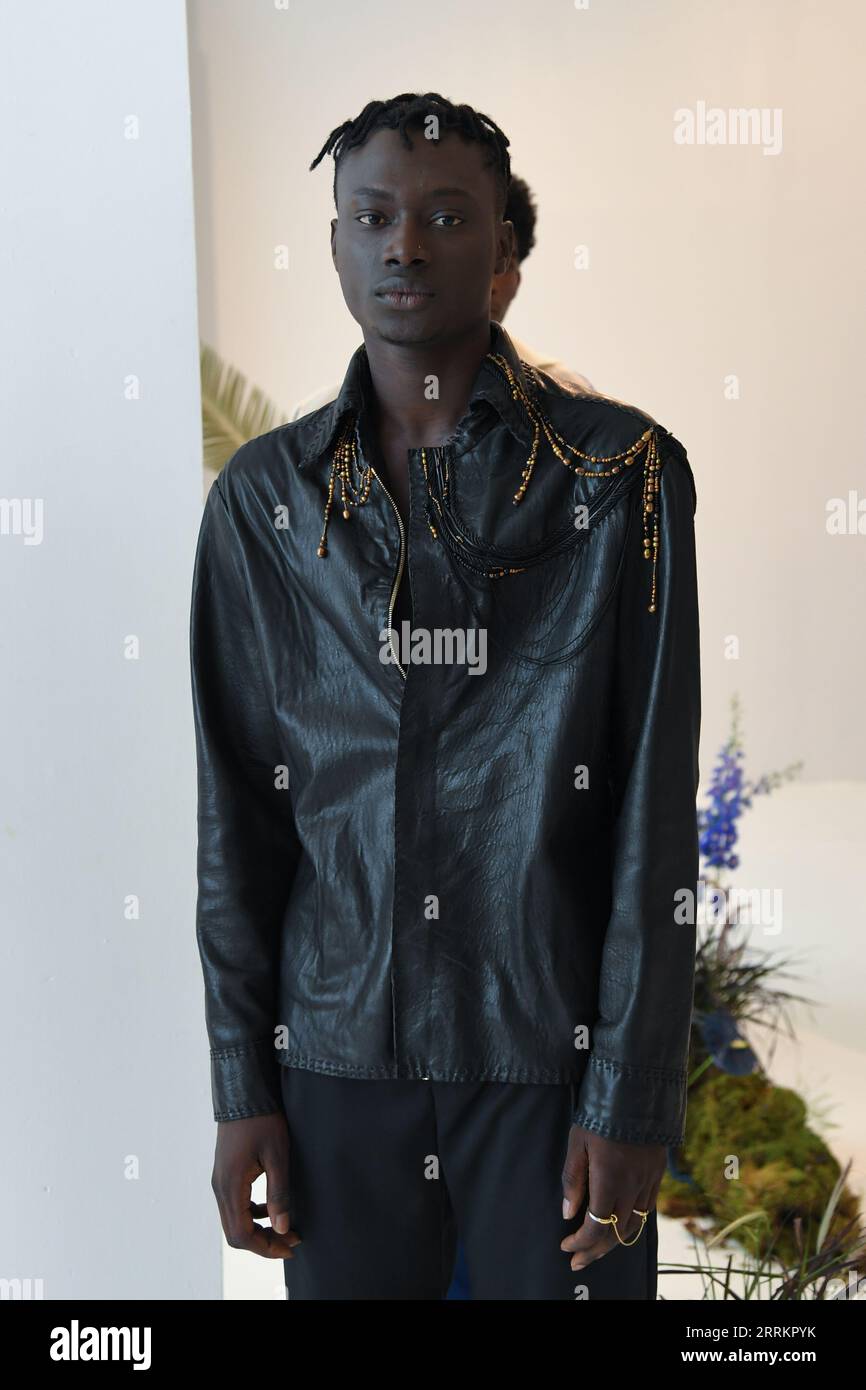 New York, USA. 08th Sep, 2023. Models display Kent Anthony fashions ...