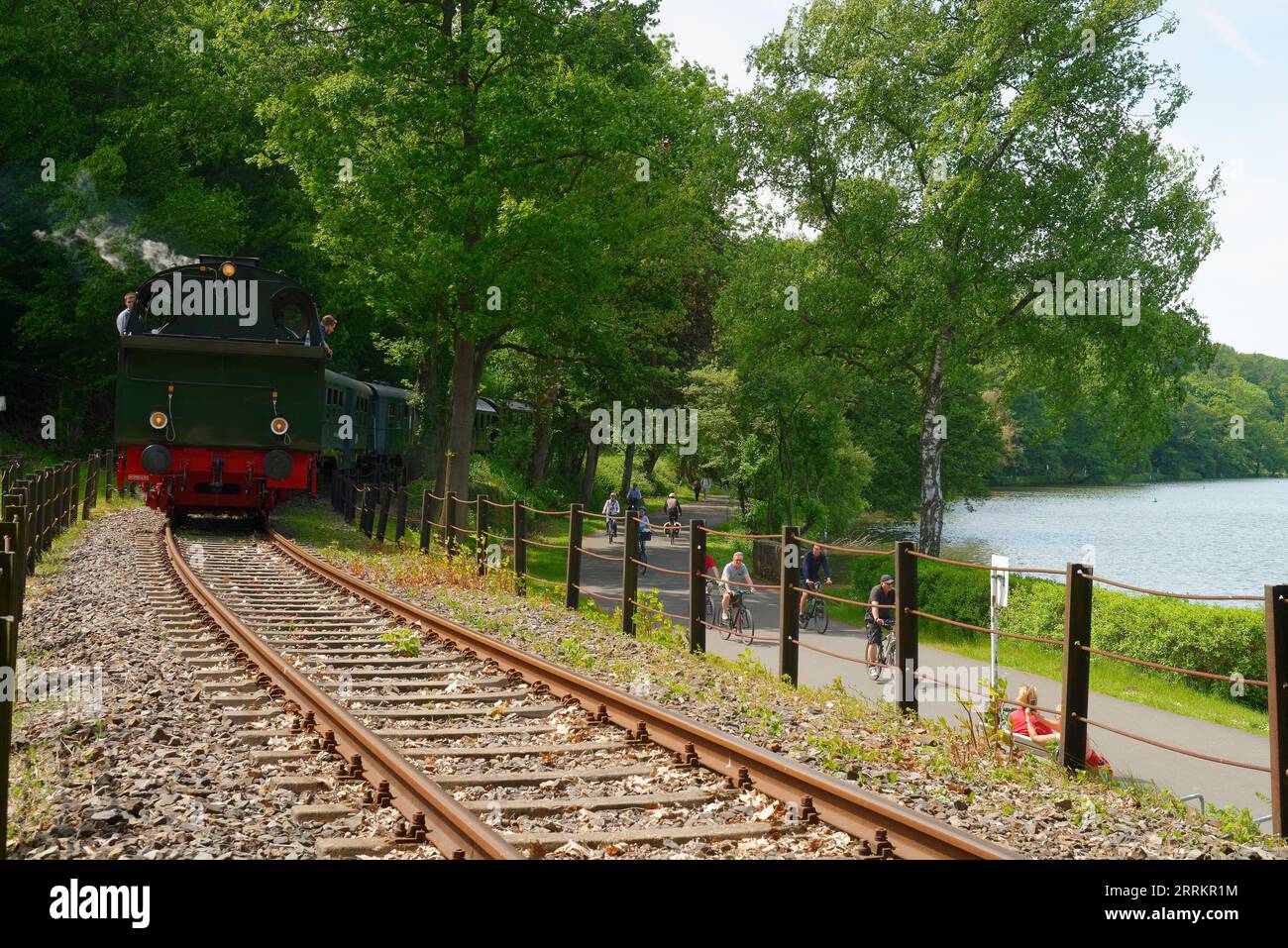 Museum train between Essen-Kupferdreh and Haus Scheppen at Lake ...