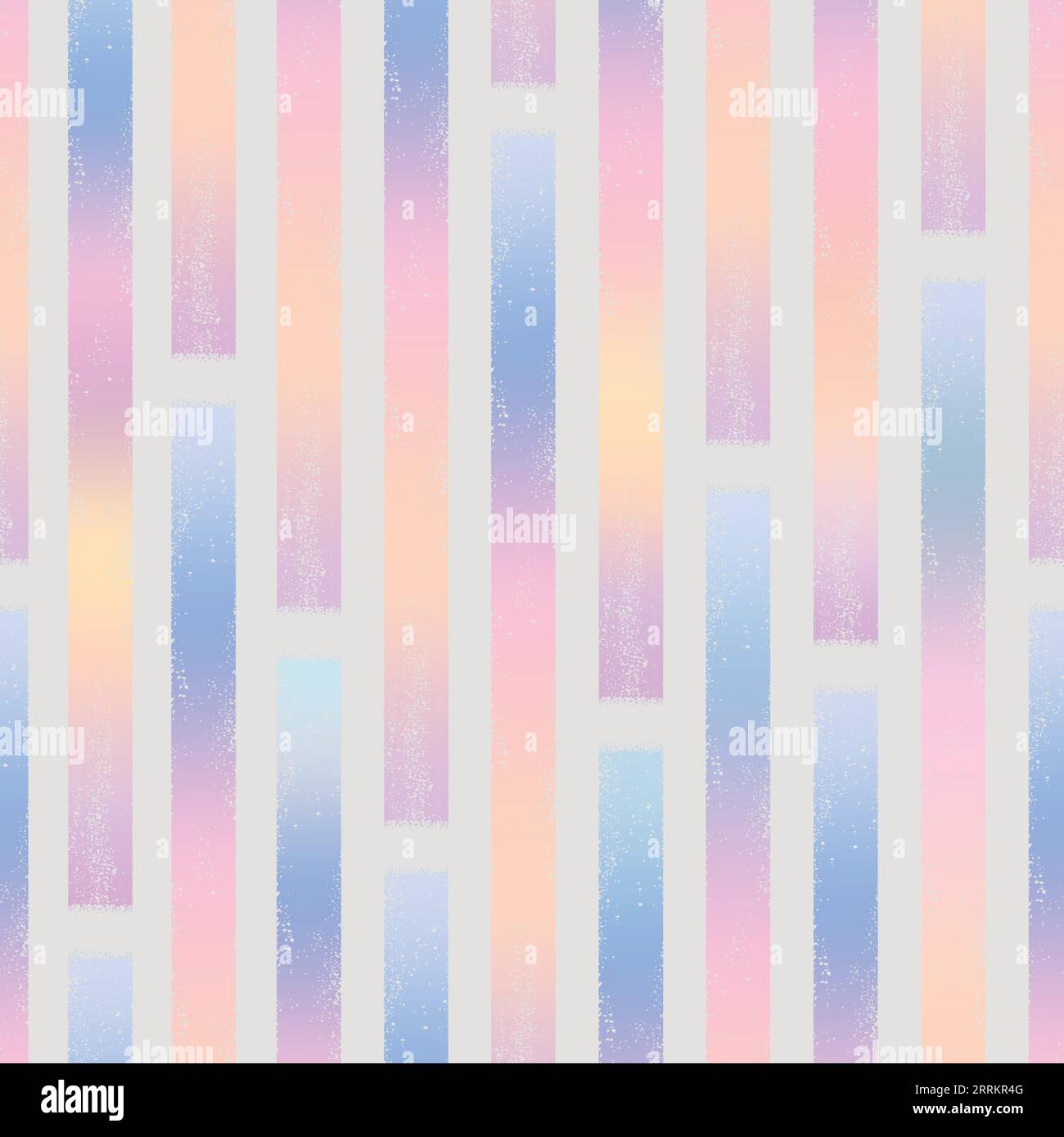Modern pastel color texture gradient bold lines vector seamless background. Cute light girly ...