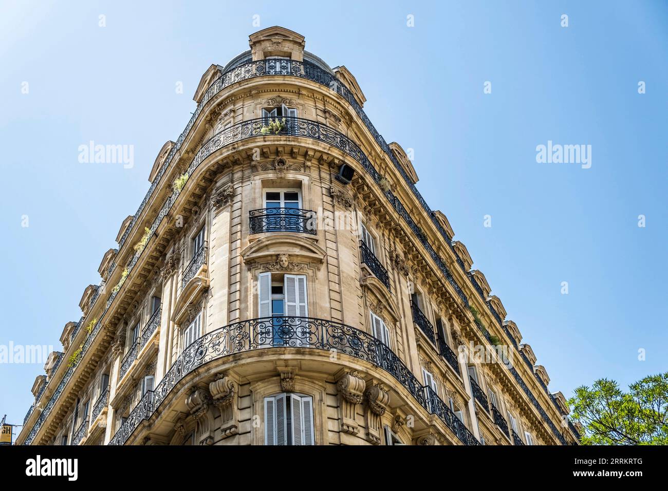 House with typical architecture in Marseille, Provence, South of France ...