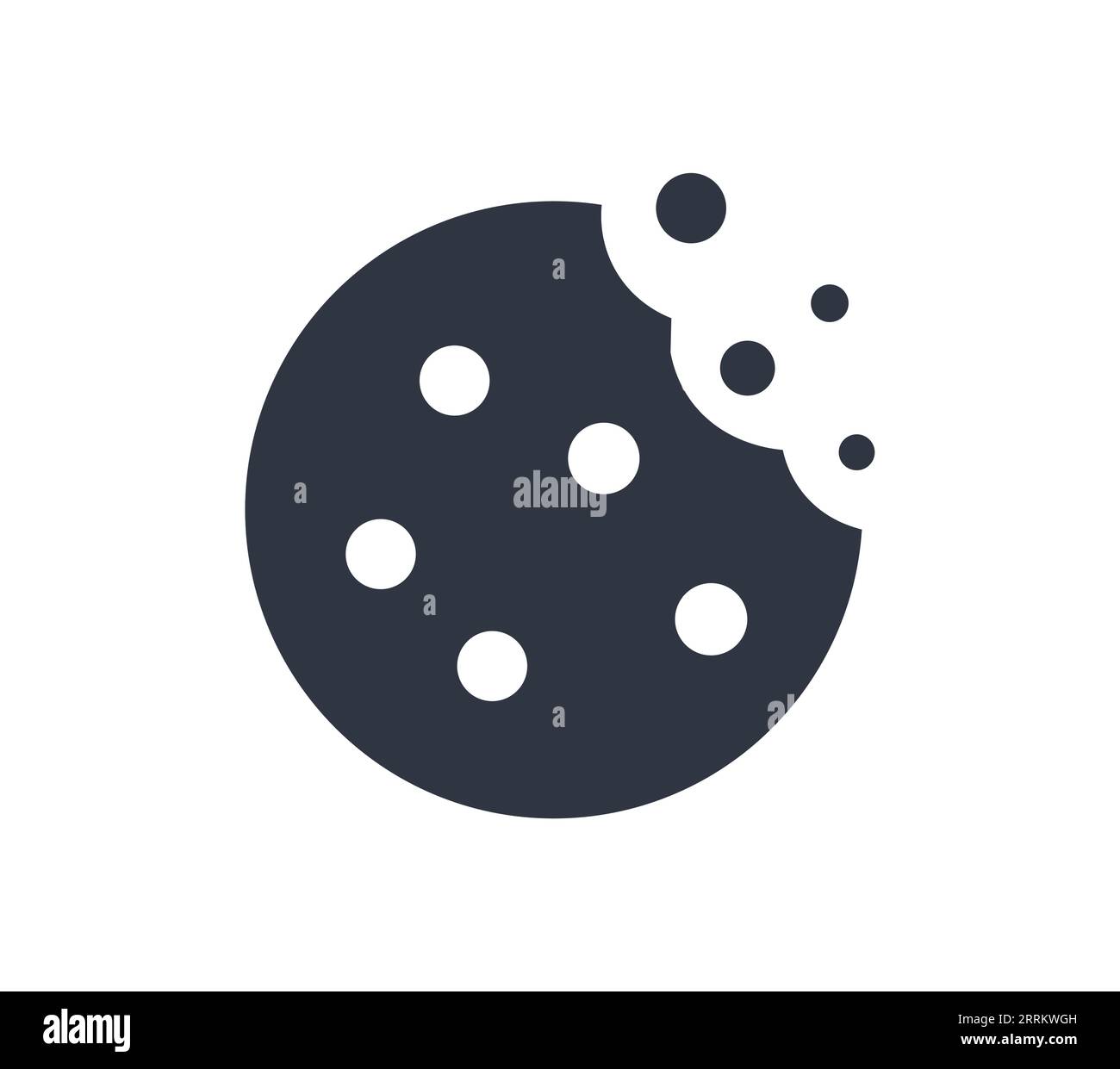 Monochromatic Cookies Symbol Stock Vector Image & Art - Alamy