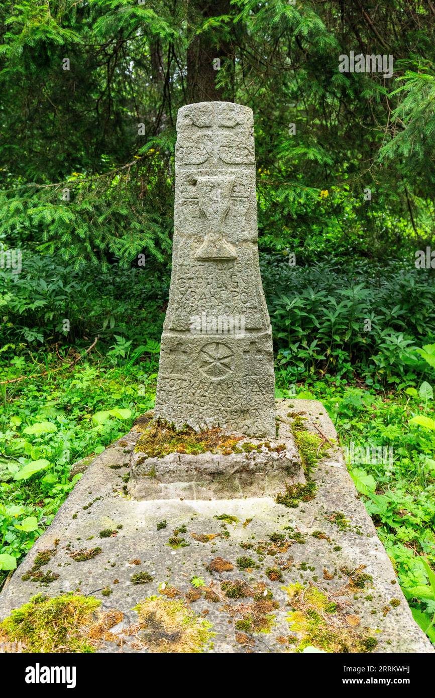 Former village brzegi gorne cemetery in brzegi gorne hi-res stock ...