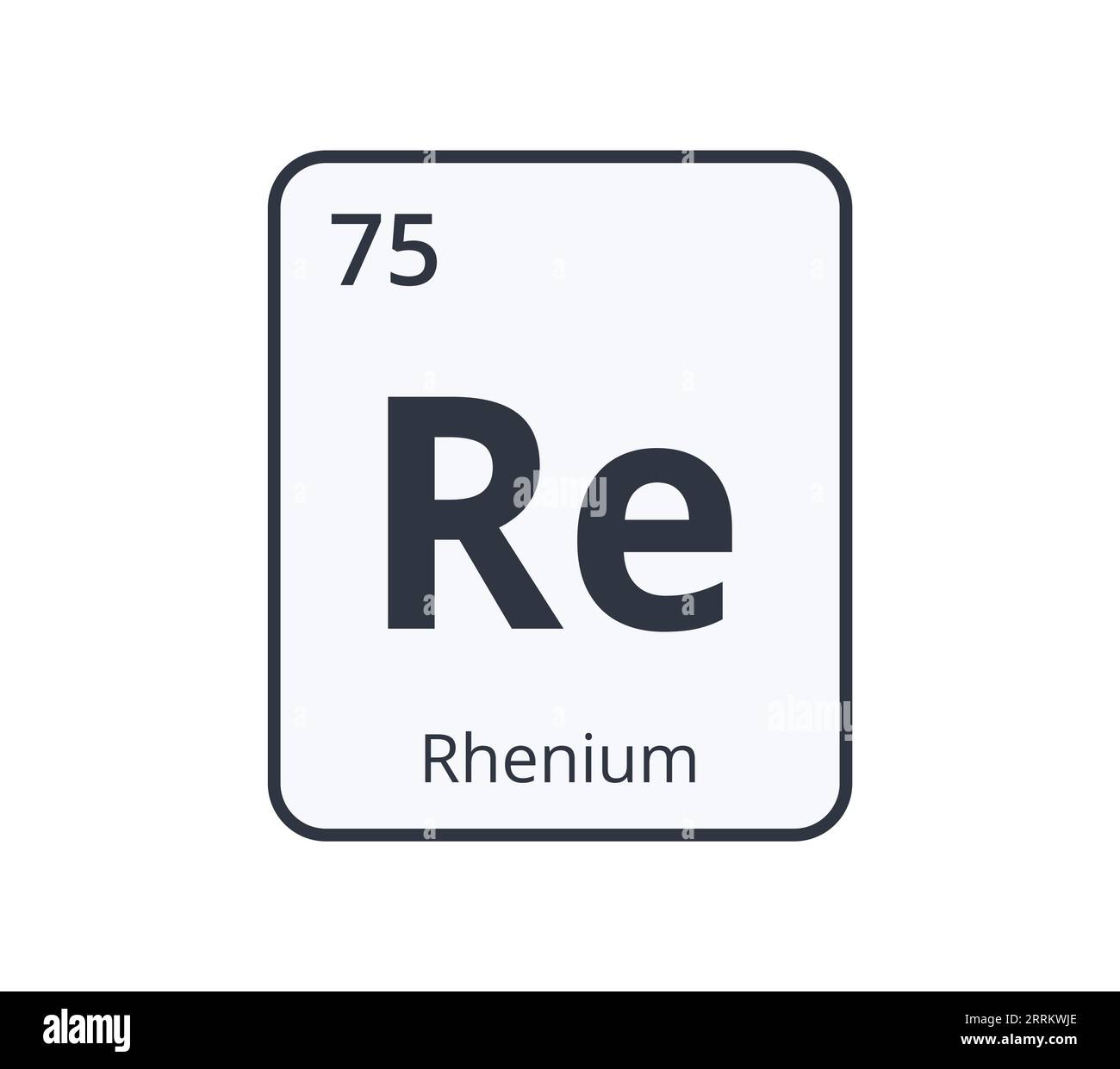 Symbol chemical element rhenium hi-res stock photography and images - Alamy