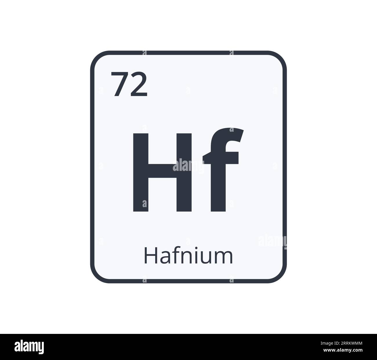 Hafnium Chemical Symbol Stock Vector Image & Art - Alamy