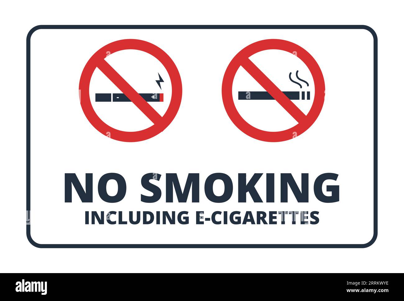 No Smoking E Cigarret Symbol Stock Vector Image & Art - Alamy