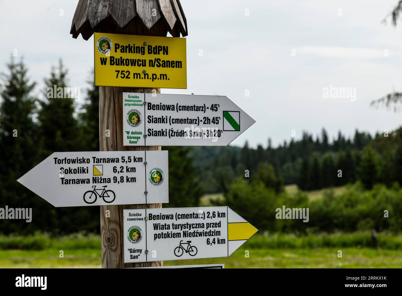 Europe, Poland, Podkarpackie Voivodeship, Bieszczady Mountains, former ...