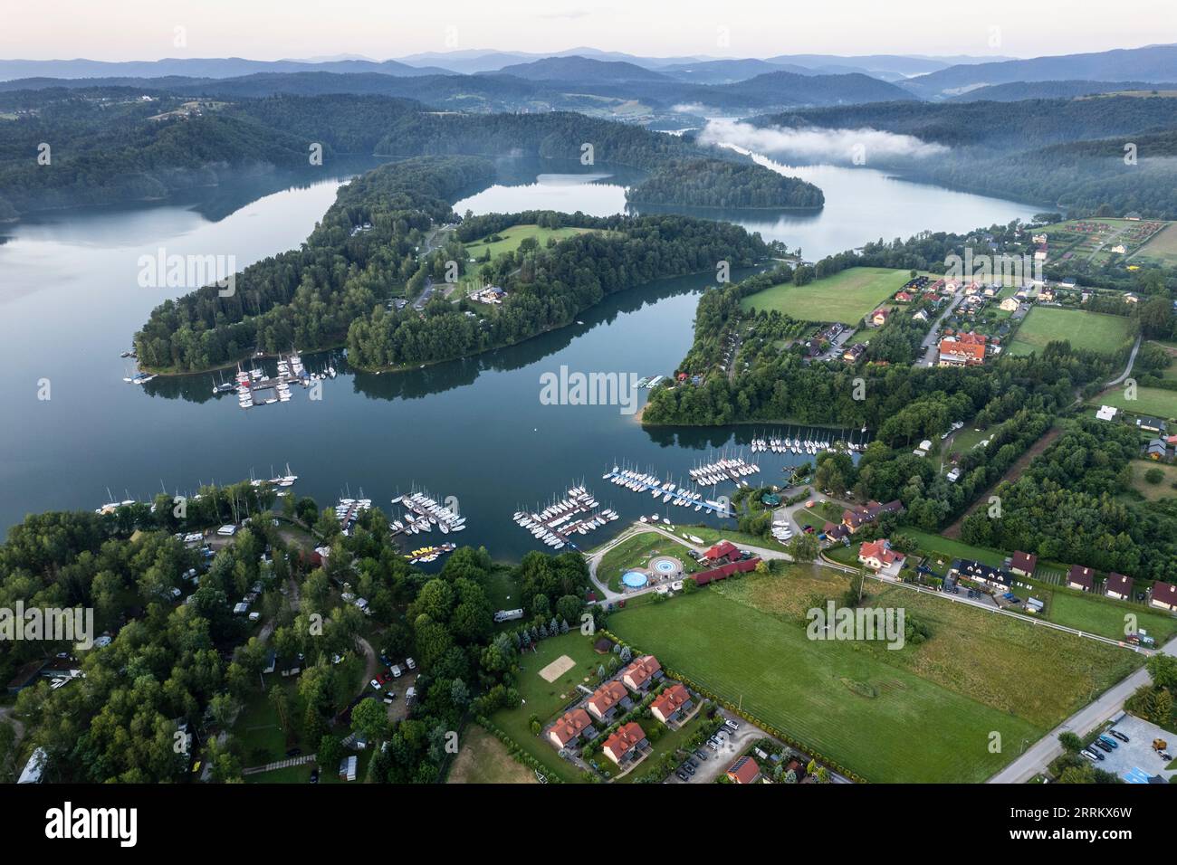 Solina lake from polanczyk bieszczady hi-res stock photography and ...