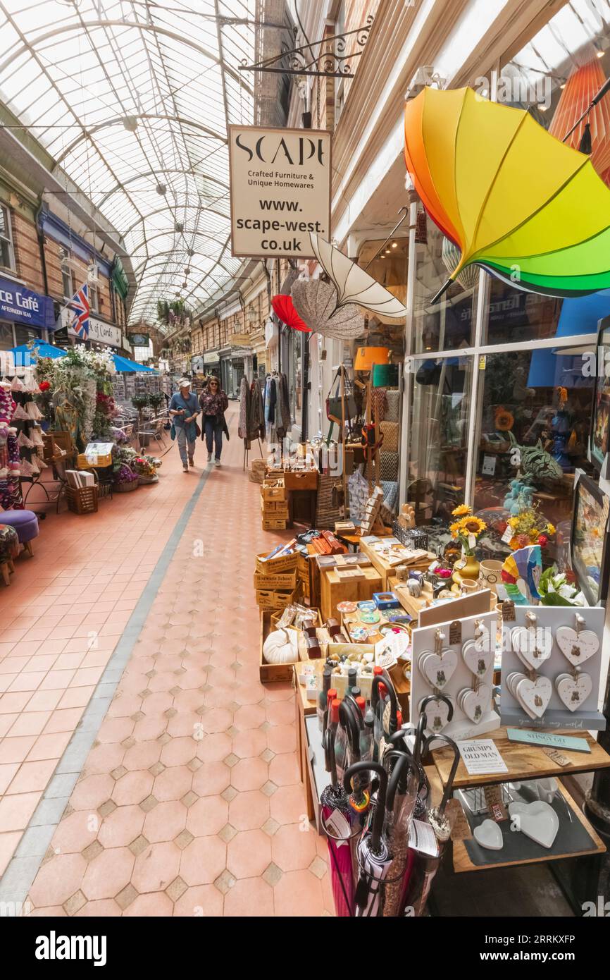 England, Dorset, Bournemouth, Westbourne Arcade, Interior View Stock ...