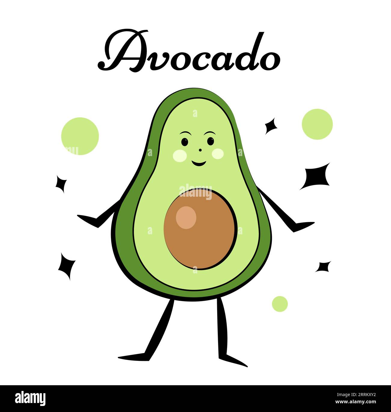 Avocado character art Stock Vector Images - Alamy