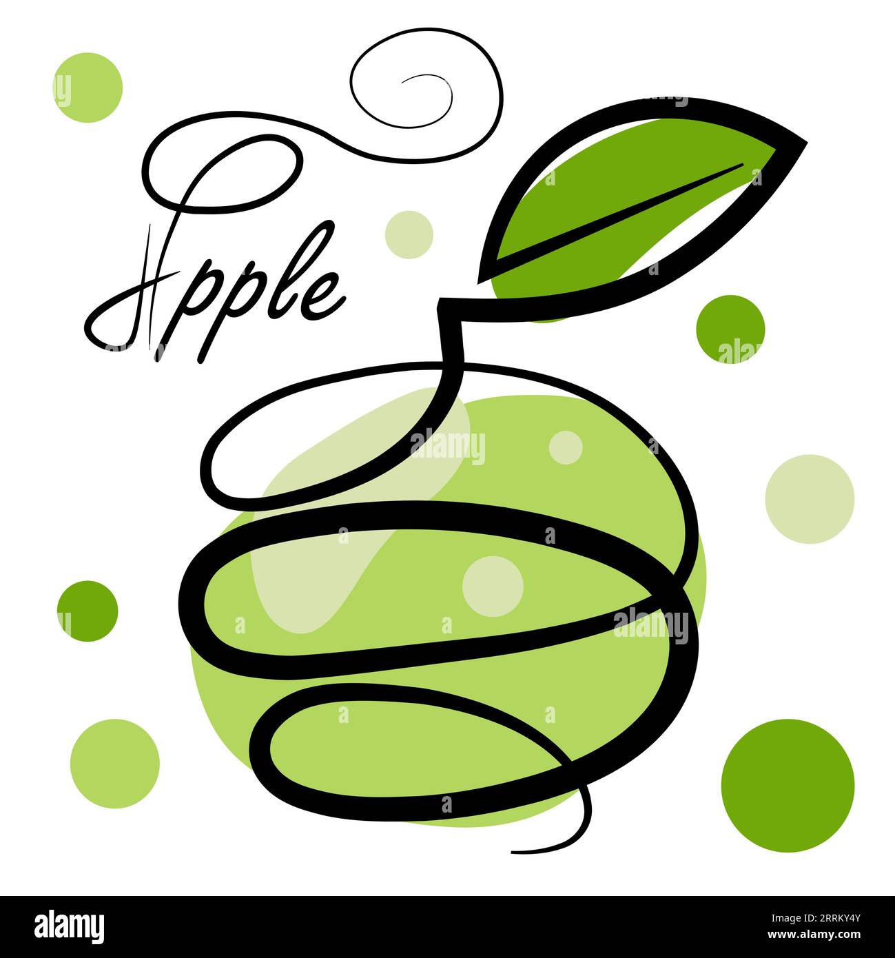 Apple shape cartoon hi-res stock photography and images - Alamy