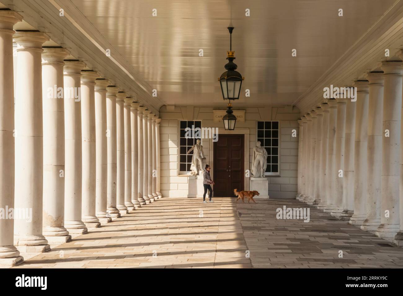 England, London, Greenwich, The Queen's House Colonnade Stock Photo - Alamy