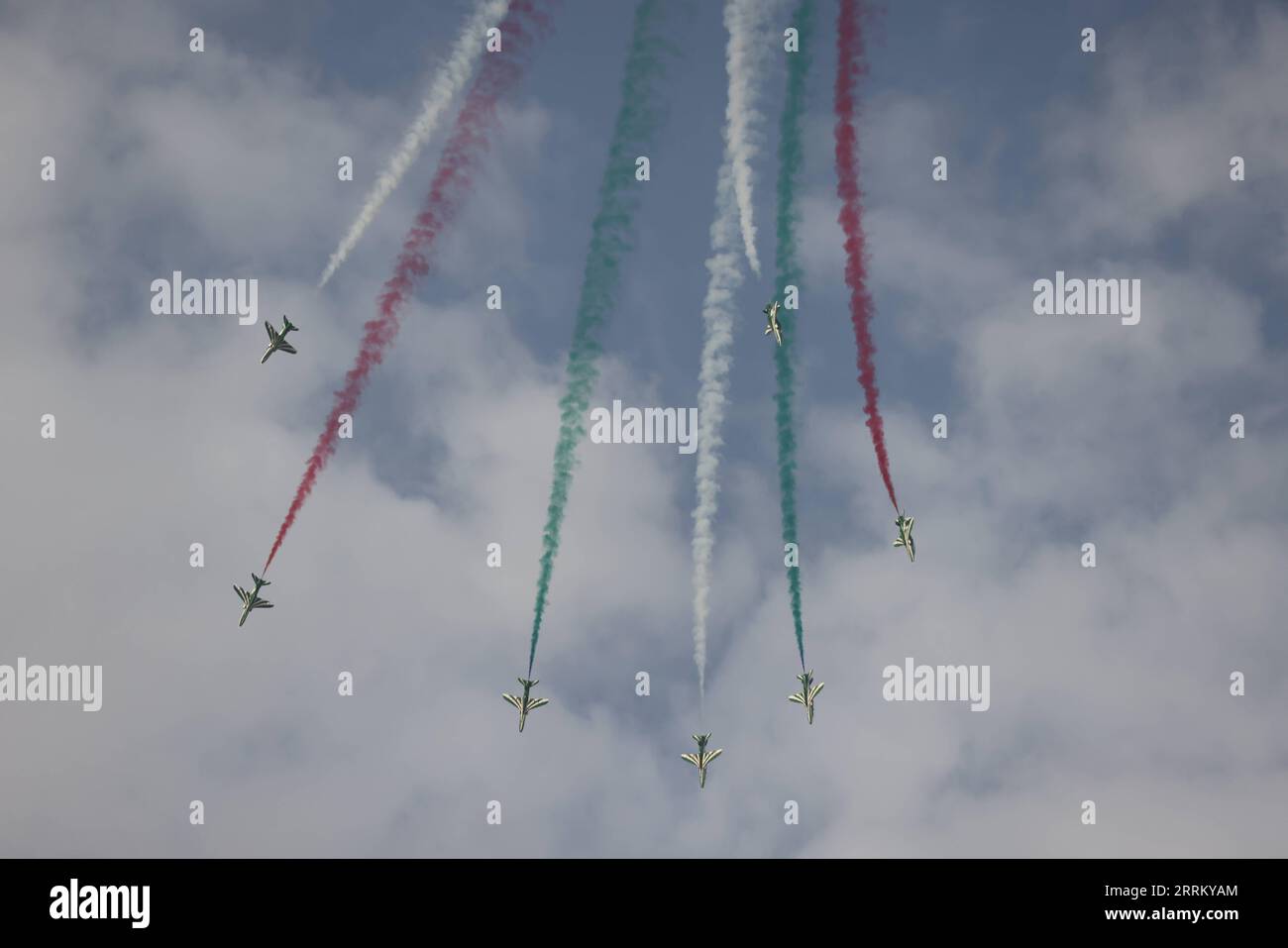 220922 -- RIYADH, Sept. 22, 2022 -- Aircrafts from the Saudi Hawks ...