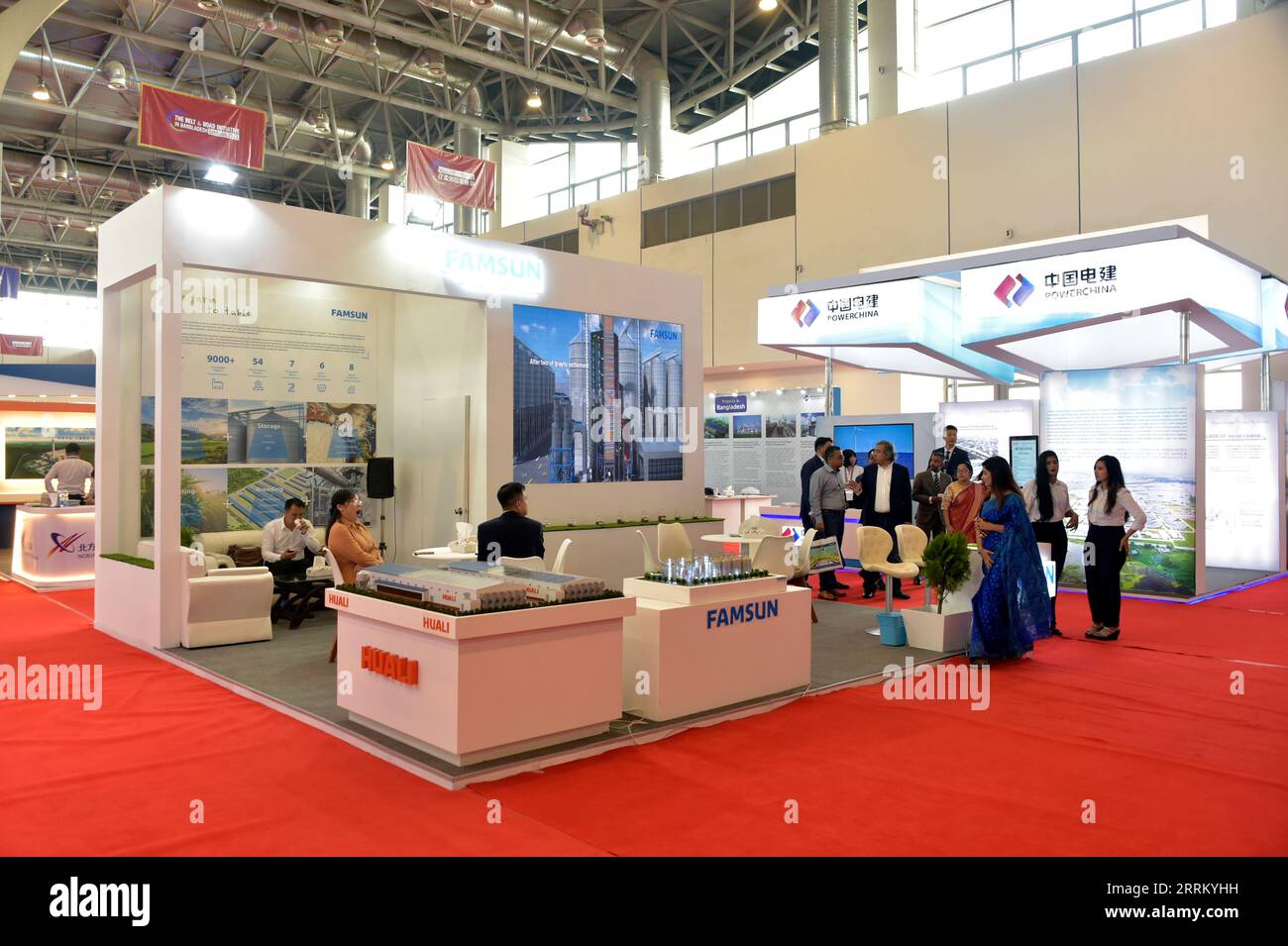 Dhaka. 8th Sep, 2023. People attend The Belt and Road Initiative in Bangladesh Exhibition 2023 ...