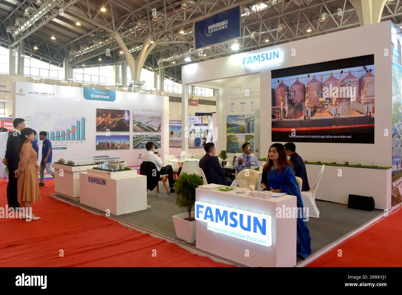 Dhaka. 8th Sep, 2023. People attend The Belt and Road Initiative in Bangladesh Exhibition 2023 ...