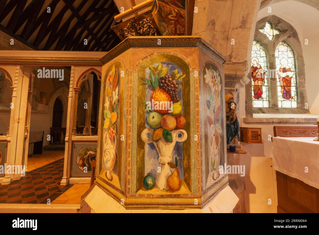 England, Sussex, East Sussex, Berwick, Berwick Church aka St Michael ...